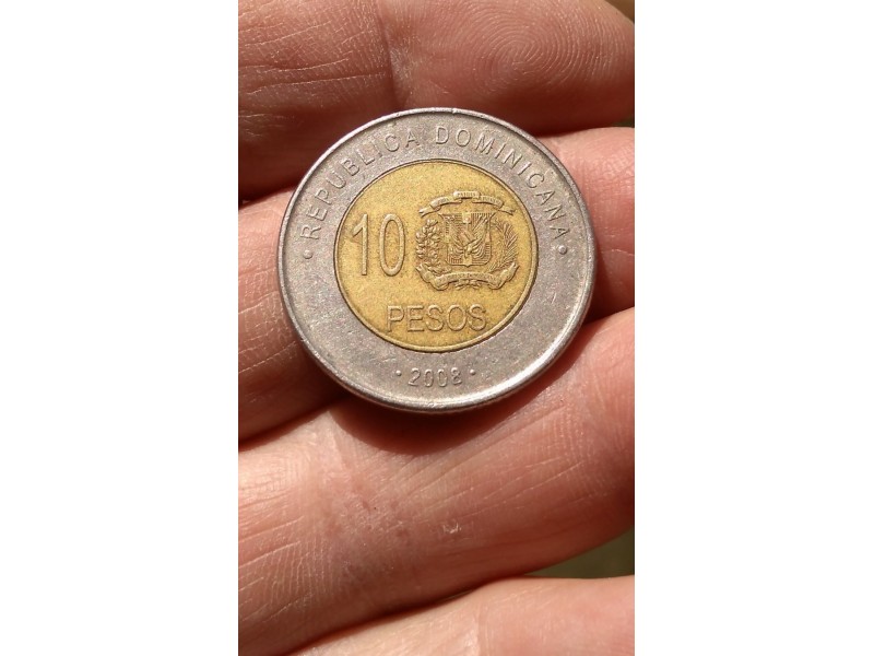 KO 519 - Dominikana - 10 pesos 2008 - VF -