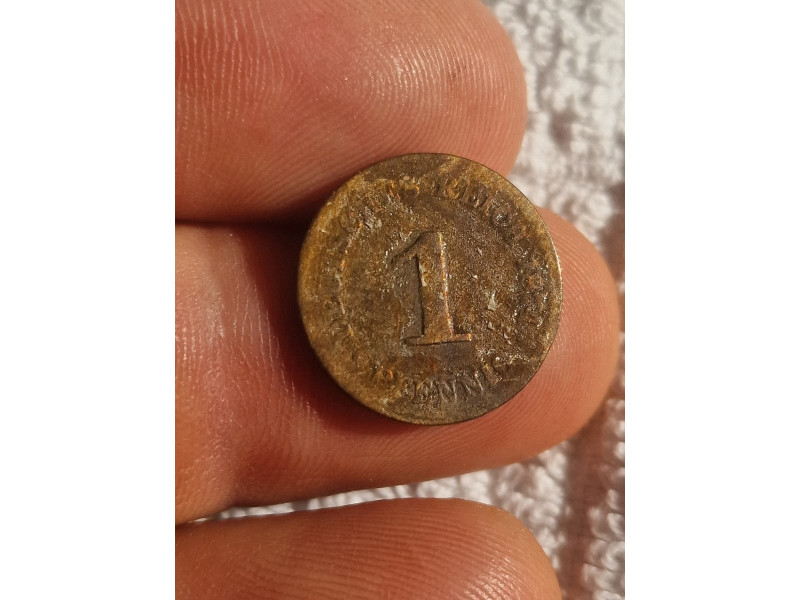 Nemački Rajh 1 Pfennig 1874