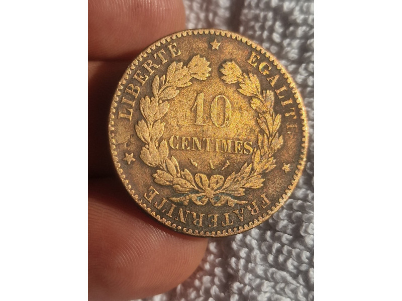 Francuska 10 Centimes 1897