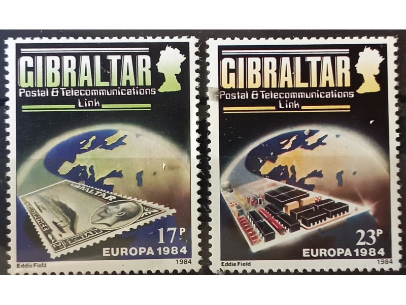 GIBRALTAR CELA CISTA SER. BR.475/76**IZ 1984-CEPT