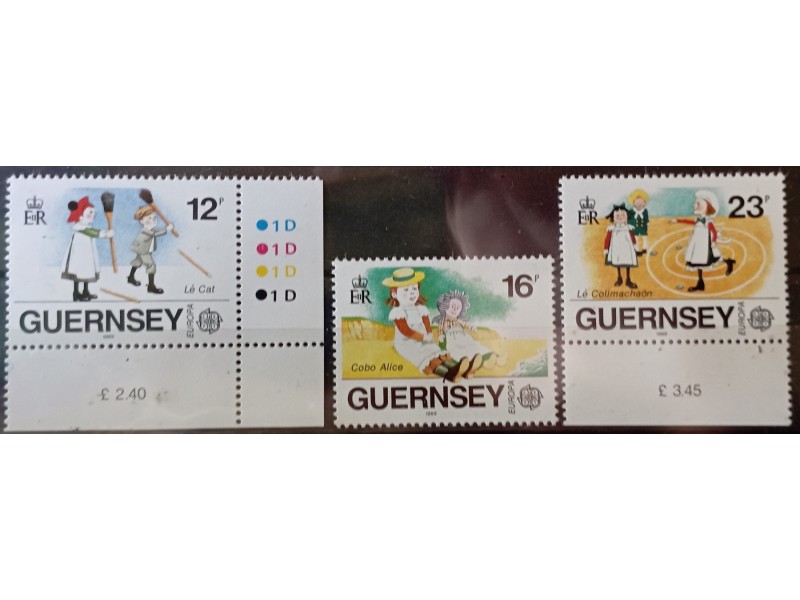 GUERNSEY CELA CISTA SER.BR.449/51**IZ 1989-CEPT