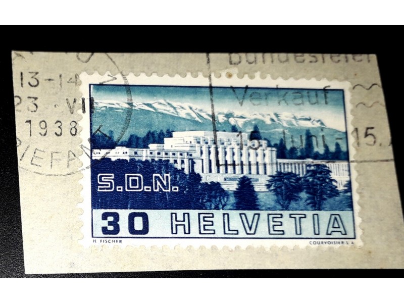 Helvetia 1938 - prelep isečak