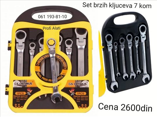 Set brzih zglobnih kljuceva