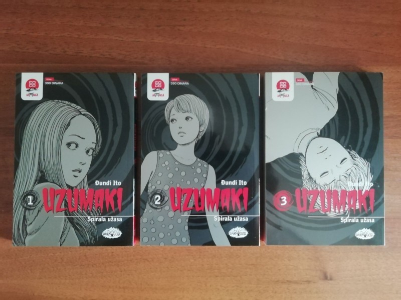 UZUMAKI: SPIRALA UŽASA 1-3, Đunđi Ito