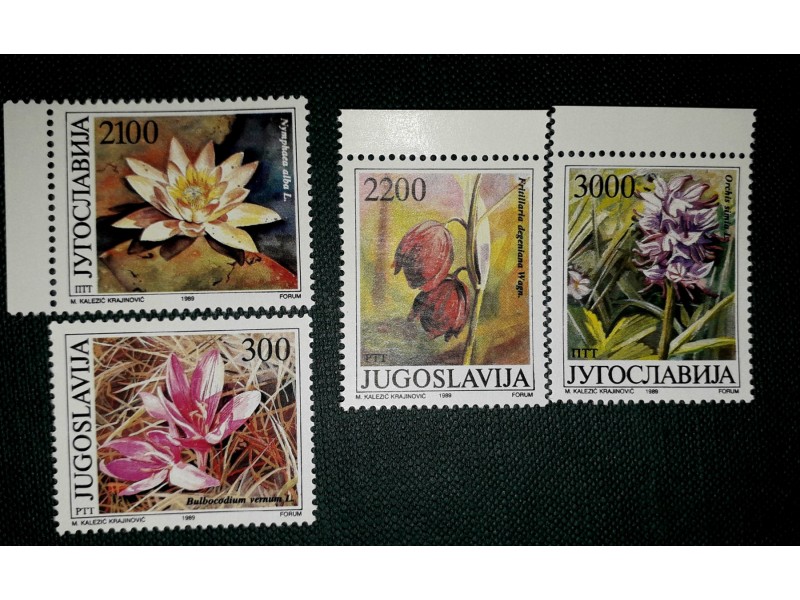 YU 1989 MNH - flora