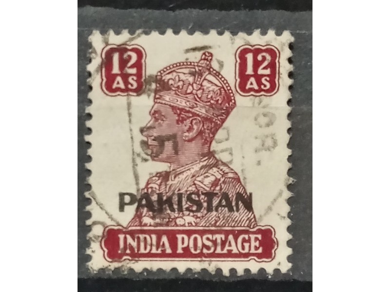 PAKISTAN 1947 - PREŠTAMPANA INDIJA