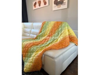 Prekrivač 190x190cm mikrofiber Orange