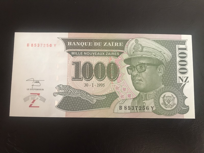 ZAIR 1000 ZAIRES.1995. UNC.