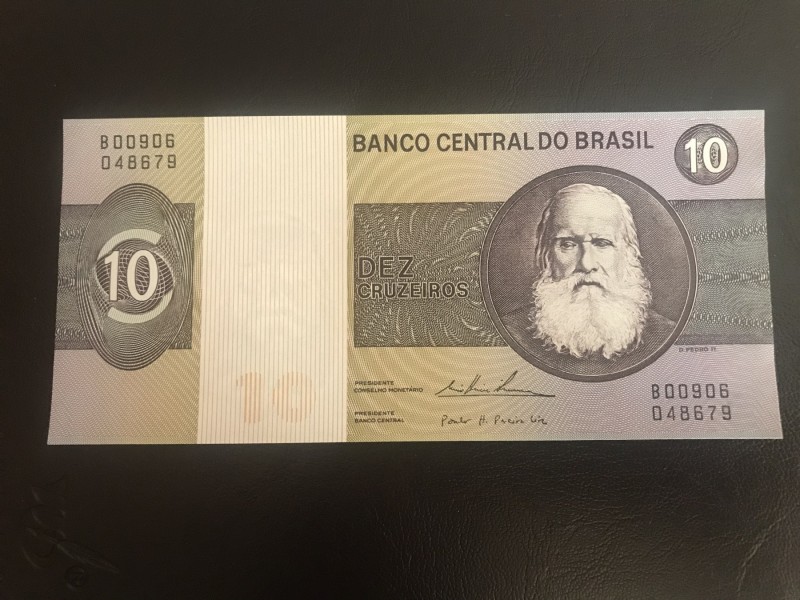 BRAZIL 10 CRUZEIROS. UNC.