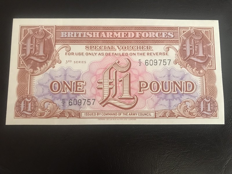 BRITISH ARMED FORCES.1 POUND. UNC.