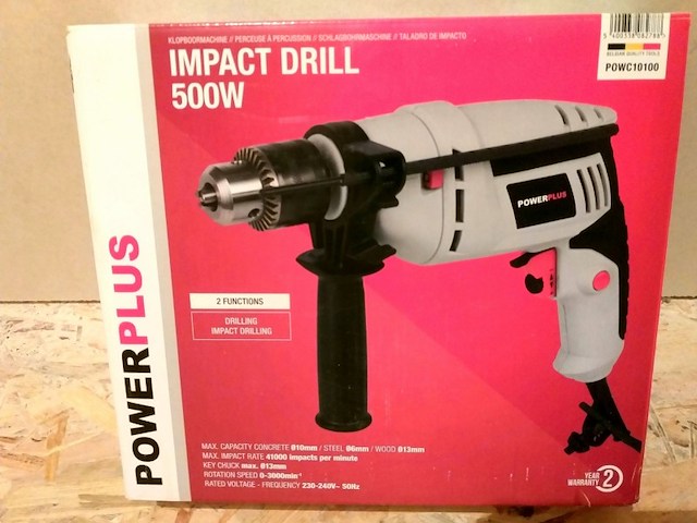 Udarna bušilica Impact Drill 500W - NOVO