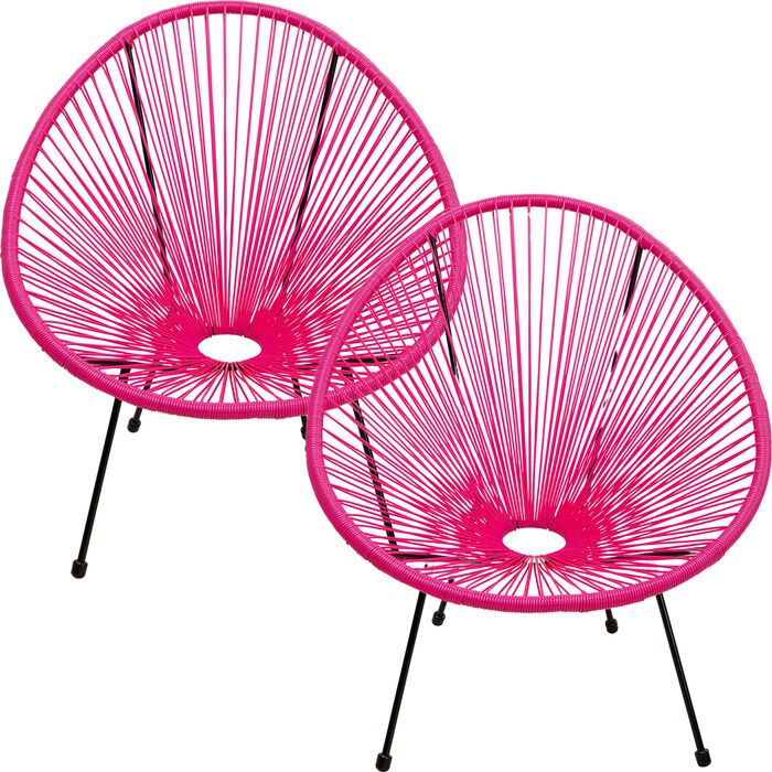 Armchair Acapulco Pink 2/Set