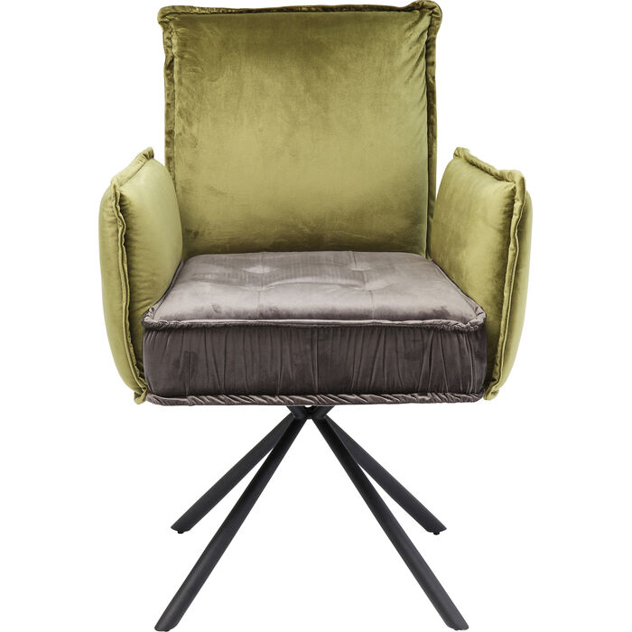 Swivel Chair with Armrest Chelsea Gree