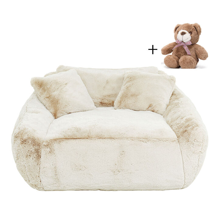 Loveseat Mika Cream 156cm (4-part)