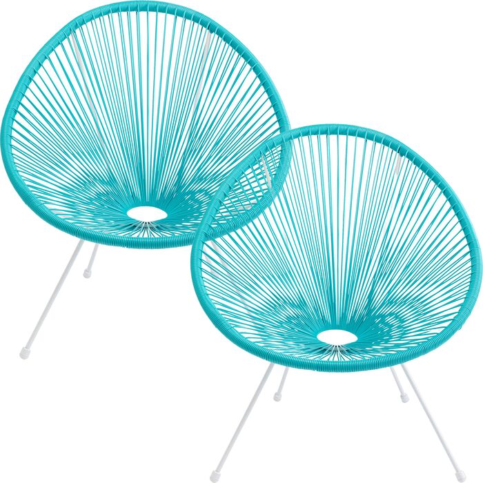 Armchair Acapulco Turquoise 2/Set