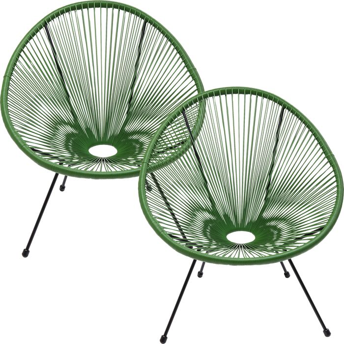 Armchair Acapulco Green 2/Set