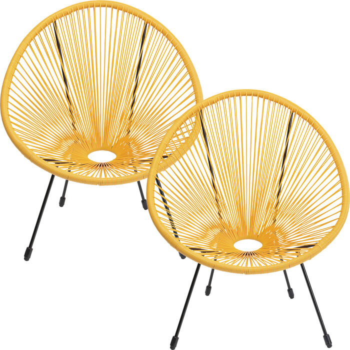 Armchair Acapulco Yellow 2/Set