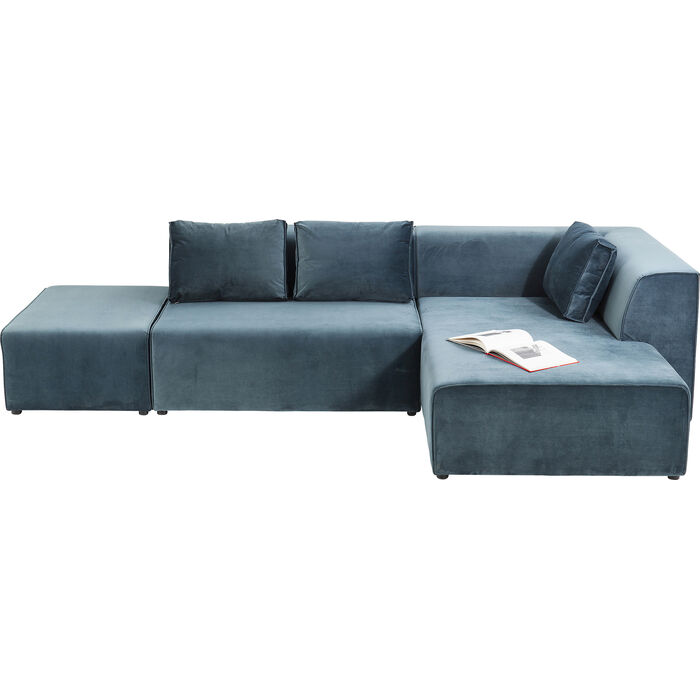 Corner Sofa Infinity Velvet Ocean Righ