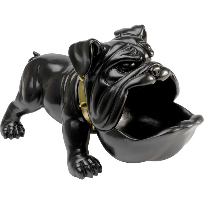 Deco Figurine Hungry Dog Black 37cm