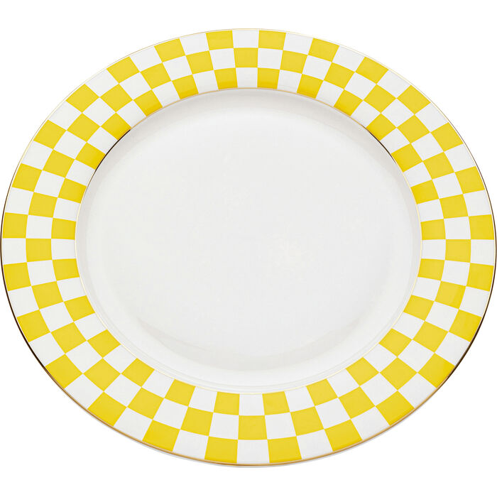 Plate Harlequin Yellow Ø27cm