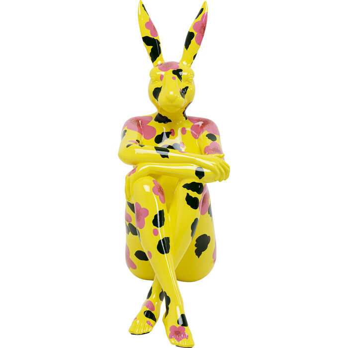 Deco Figurine Rabbit Gillie Yellow 80cm