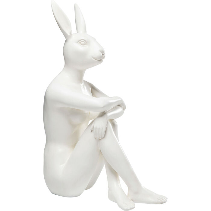 Deco Figurine Rabbit Gillie White