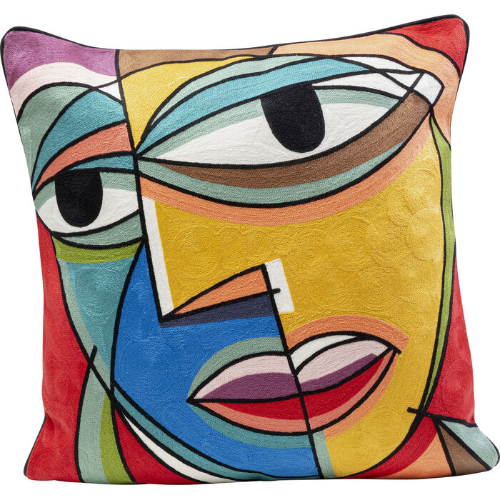 Cushion Faccia Arte Colore Left 50x50c