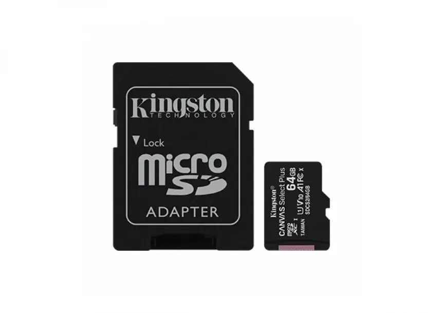 Kingston Micro SD 64GB + SD adapter SDCS2/64GB