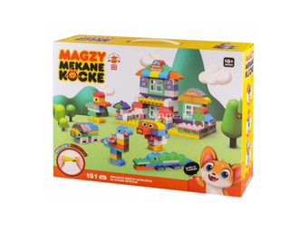 Mekane konstruktor kocke 151kom Magzy SR 52749