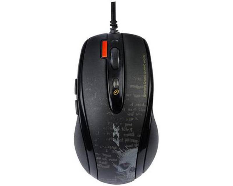 A4 TECH - F5 V-Track Gaming USB crni miš