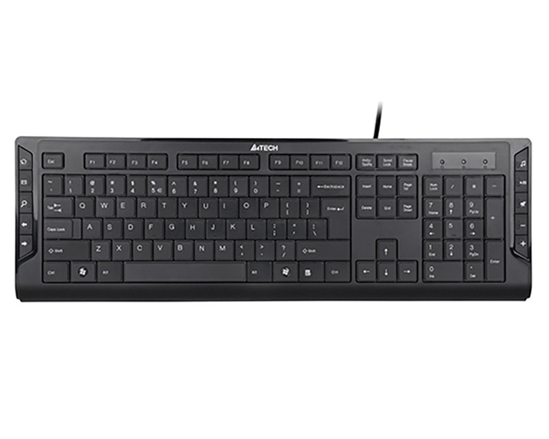 A4 TECH - KD-600 X-SLIM USB US crna tastatura