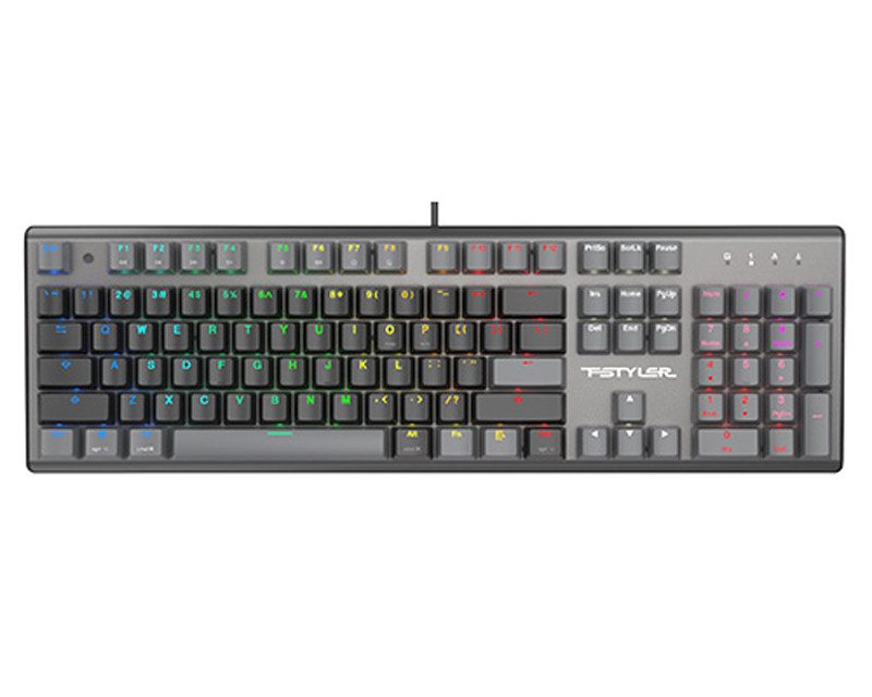 A4 TECH - FS100 FSTYLER USB Neon Backlit US crna tastatura