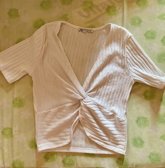 Zara bela majica top size XS/S