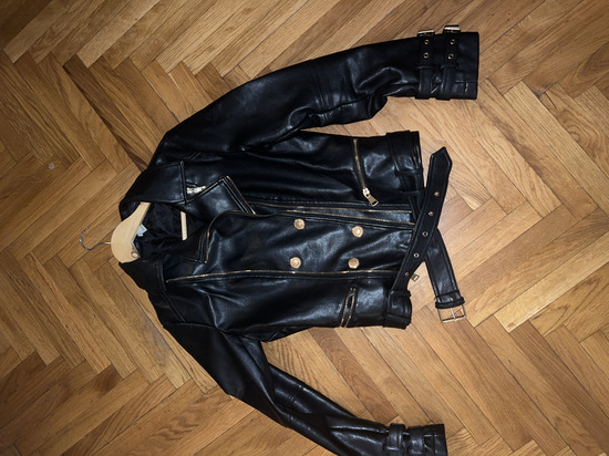 Faux leather jakna