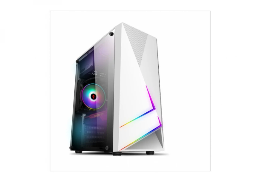 Kuciste Raptor Shadow White ATX RGB/USB 3.0/Window NO PSU