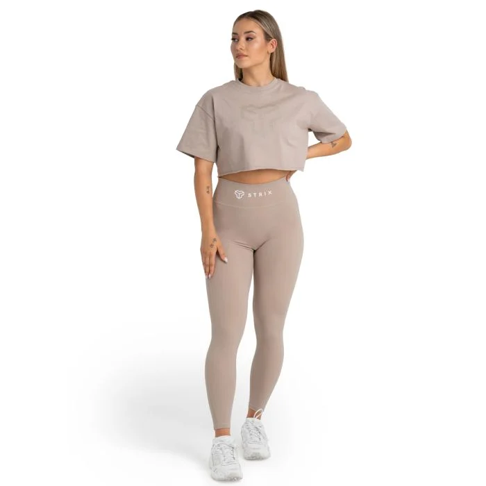 Ženska majica CropTop Taupe - STRIX