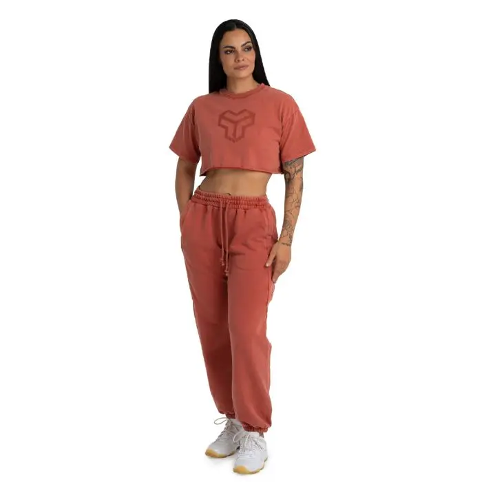 Ženska majica CropTop Washed Terra - STRIX