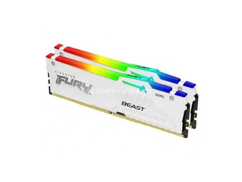 KINGSTON DIMM DDR5 32GB (2x16GB kit) 6000MT/s KF560C36BWE2AK2-32 FURY Beast RGB White EXPO