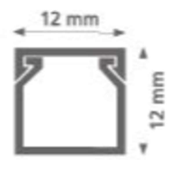 12x12mm 2m PVC KANALICA SAMOLEPLJIVA- kablovski kanal EP120160-160k Eraplast