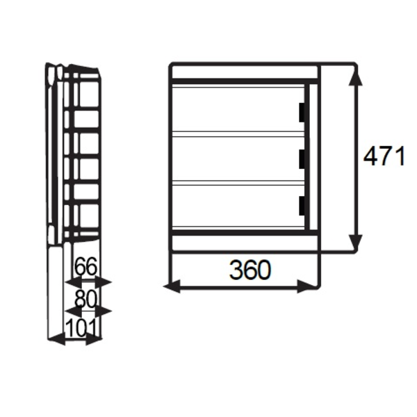 EP-36U RAZVODNA TABLA 36 OSIGURACA UZIDNA EP220151 Eraplast