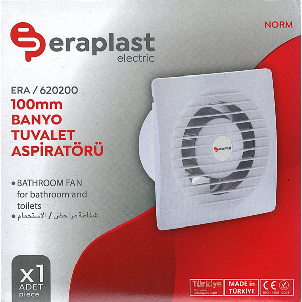 ASPIRATOR- VENTILATOR ZA KUPATILO fi100mm SLIM EP620200 Eraplast