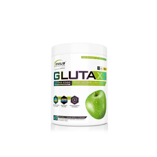 GENIUS NUTRITION Gluta X5, Zelena jabuka, 405g