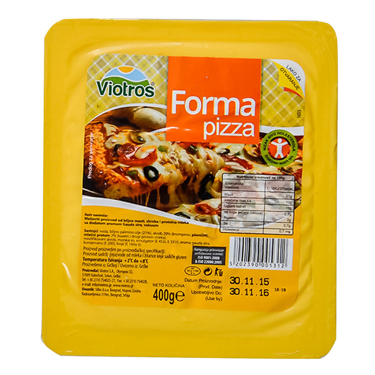 Forma pizza 400g viotros