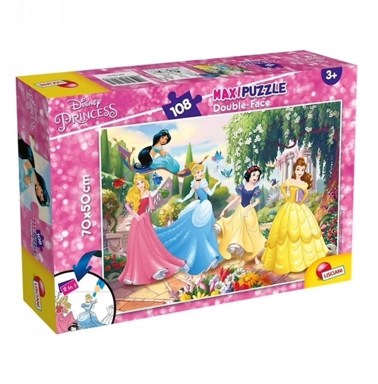 PUZZLE SLAGALICE 108 DELOVA MAXI PRINCESS LISCIANI