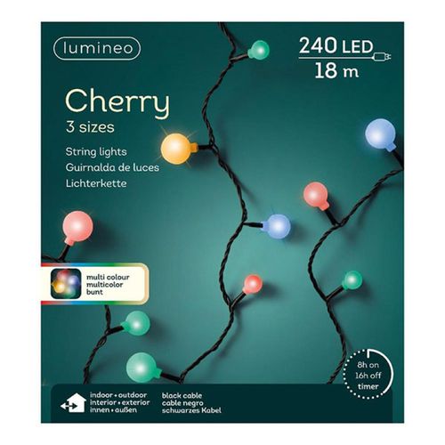 Lumineo spoljašnje Led novogodišnje lampice Cherry Multi L1800cm 494660