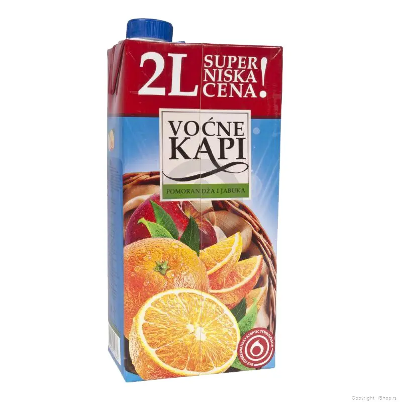 Nectar Negazirani sok Voćne kapi Narandža, 2l