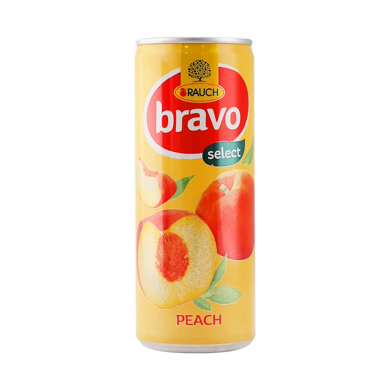 Rauch Bravo Negazirani sok Breskva, 0.25l