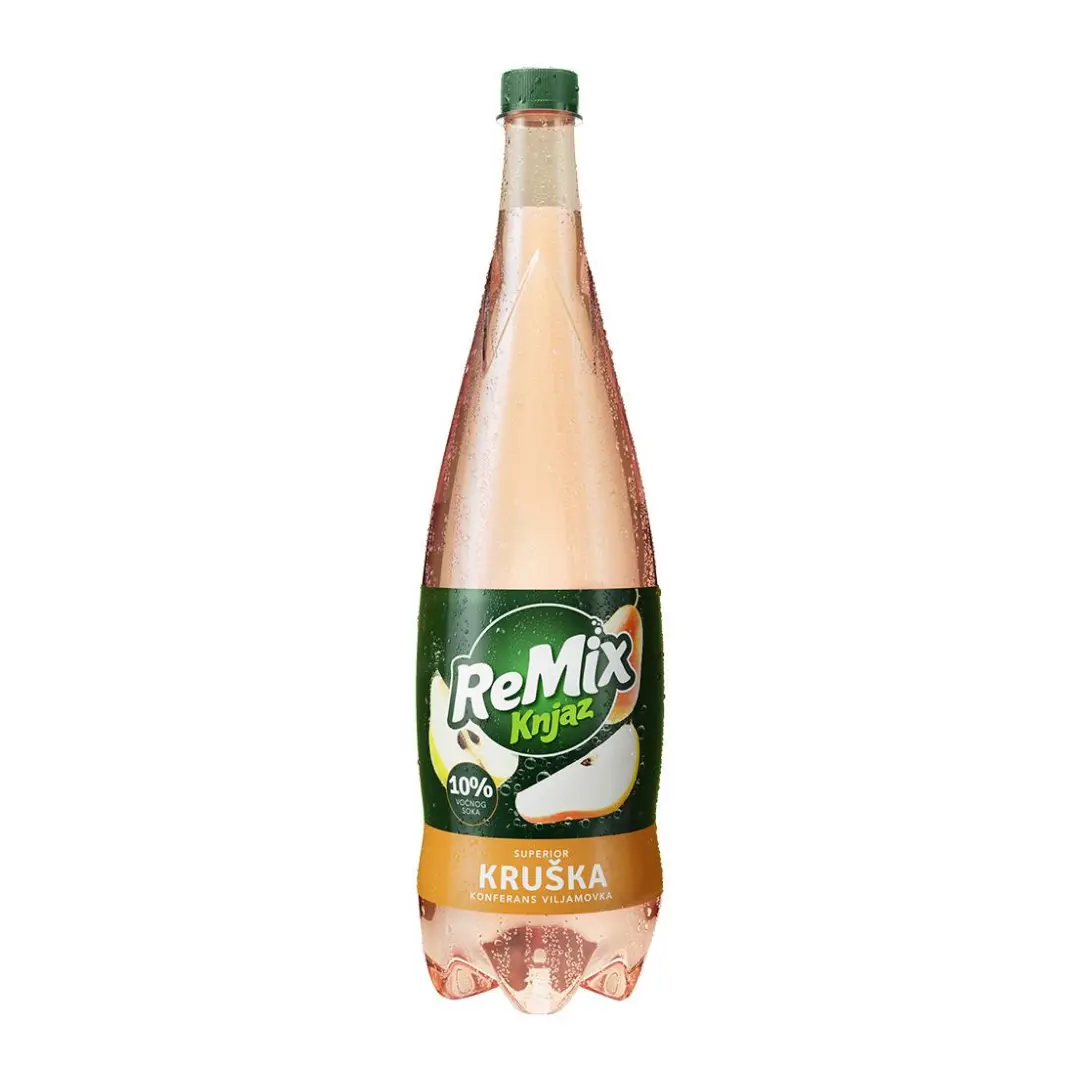 Knjaz Remix Gazirani sok Kruška, 1.5l