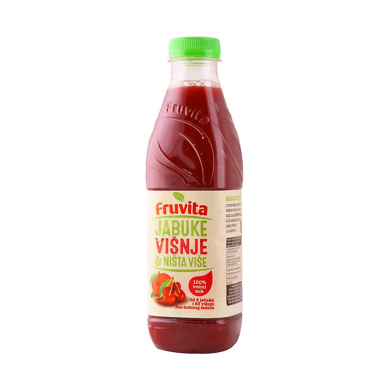 Fruvita Negazirani sok Jabuke i višnje, 0.75l