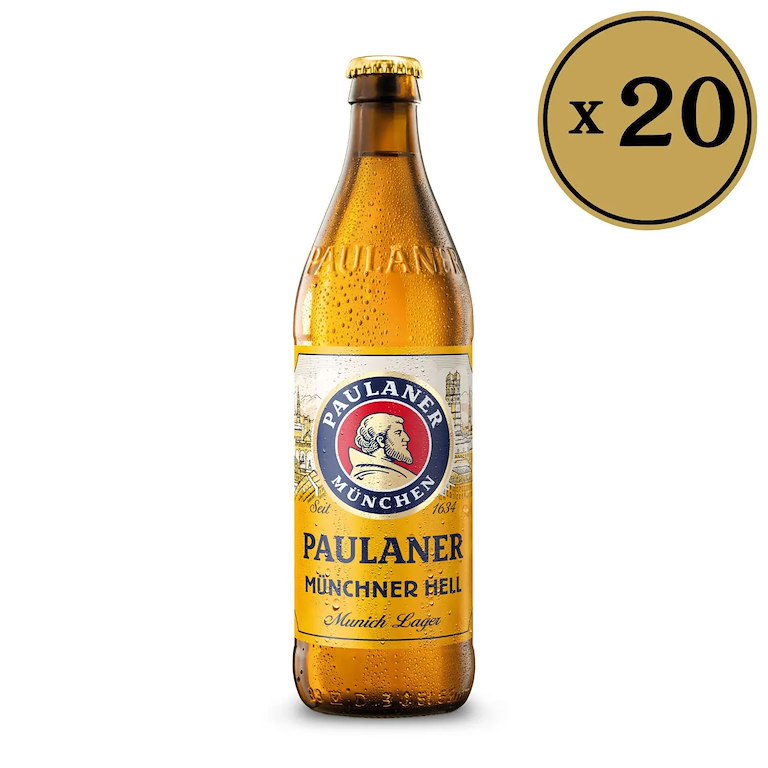 PAULANER Munchner Hell Pivo 0.5l, 20 komada